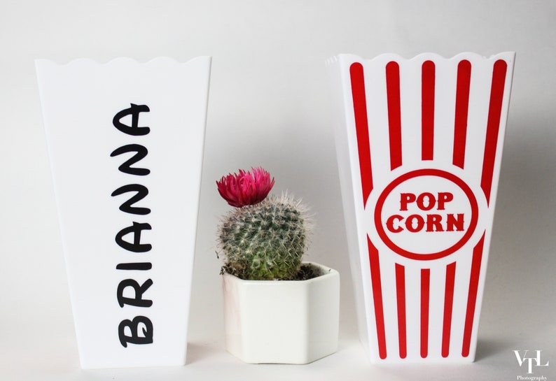 Personalized Popcorn Tub and Containers/ Movie Night Popcorn | Etsy