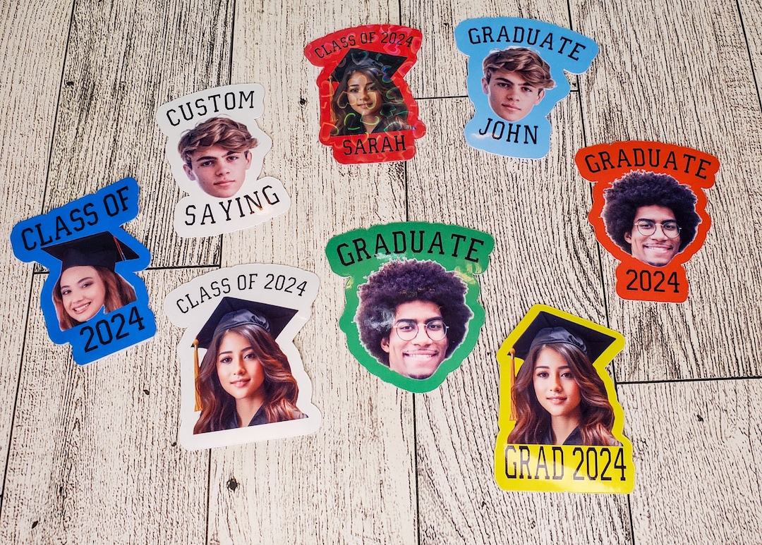 Graduation Stickers/ Class of 2024 Sticker/ High School Graduation ...