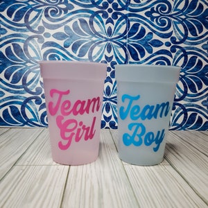 Gender Reveal Color Changing Cups/ Gender Reveal Party/ Gender Reveal ...