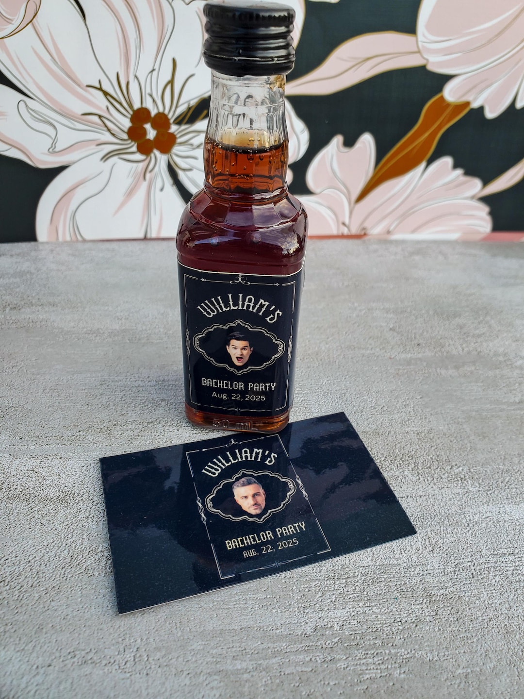 Custom 50ml Mini Liquor Bottle Labels, Bachelor Party Favors - Etsy