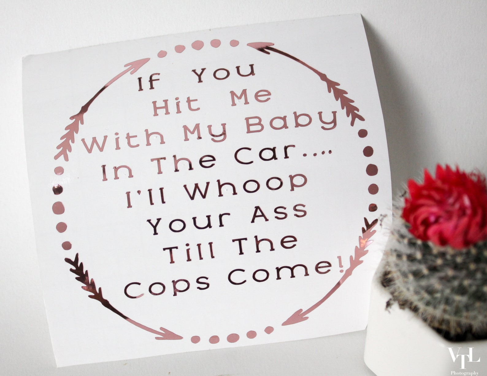 If You Hit Me With My Baby In The Car.... I'll Whoop Your | Etsy