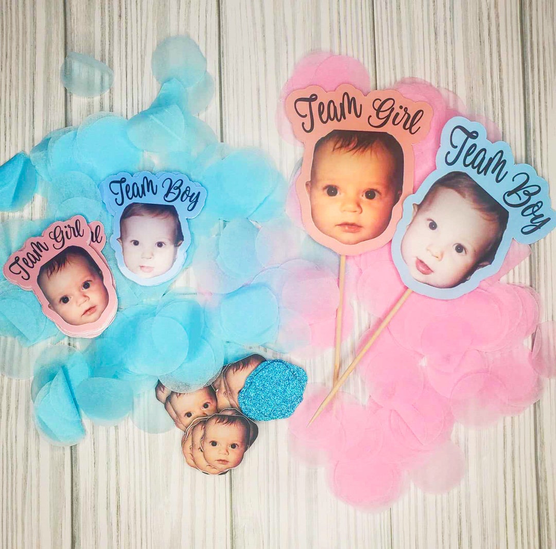 Gender Reveal Party Bundle/ Custom Gender Reveal Stickers/ Gender ...