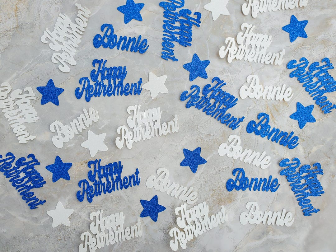 Retirement Confetti 120 Pieces/ Happy Retirement Confetti/ Retirement ...