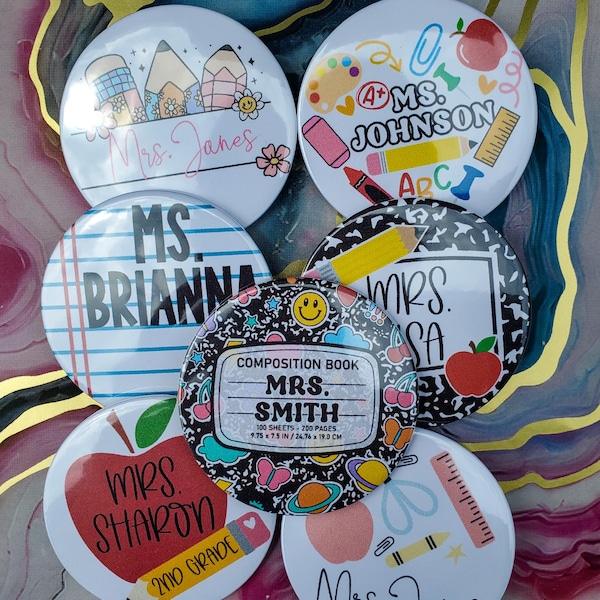 Teacher Pin - Etsy