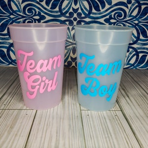 Gender Reveal Color Changing Cups/ Gender Reveal Party/ Gender Reveal ...