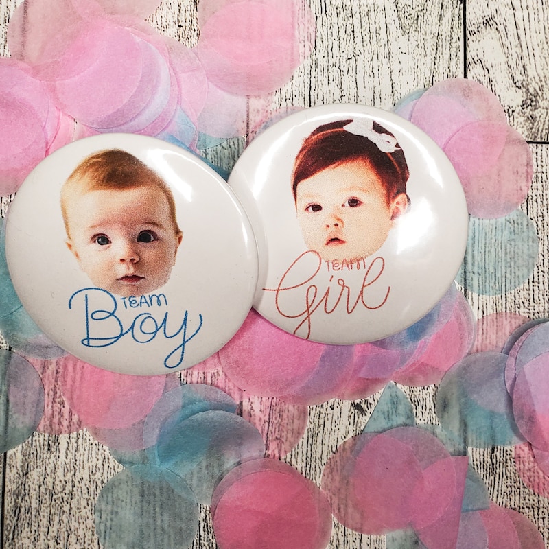 Gender Reveal Pins - Etsy