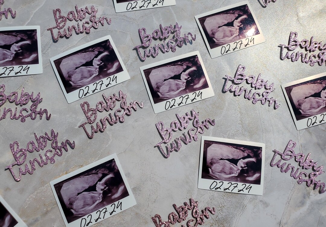 Personalized Ultrasound Confetti, Glitter Name Confetti, Baby Shower ...