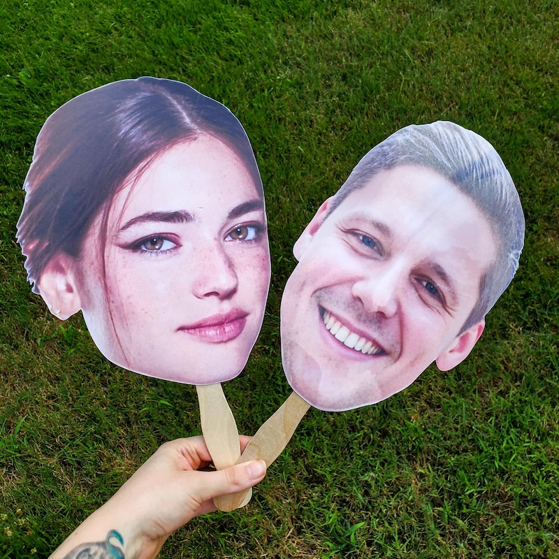 Face on a Stick - Etsy