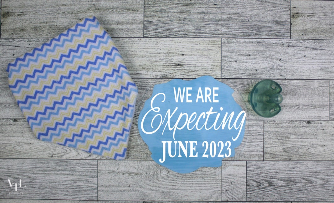 We're Expecting Personalized Sign/ Baby Announcement - Etsy