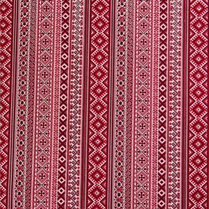 Traditional Hungarian, Bavarian, Austrian Farmhouse Folklore Fabric - Folkweave Print -140 Cm ...