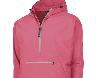 Coral rain jacket | Etsy