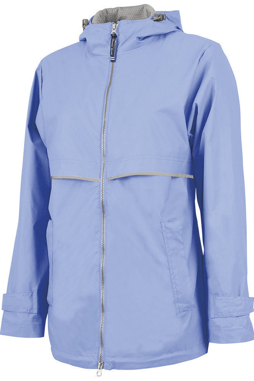 Periwinkle Ladies New Englander Waterproof Rain Jacket Monogrammed ...