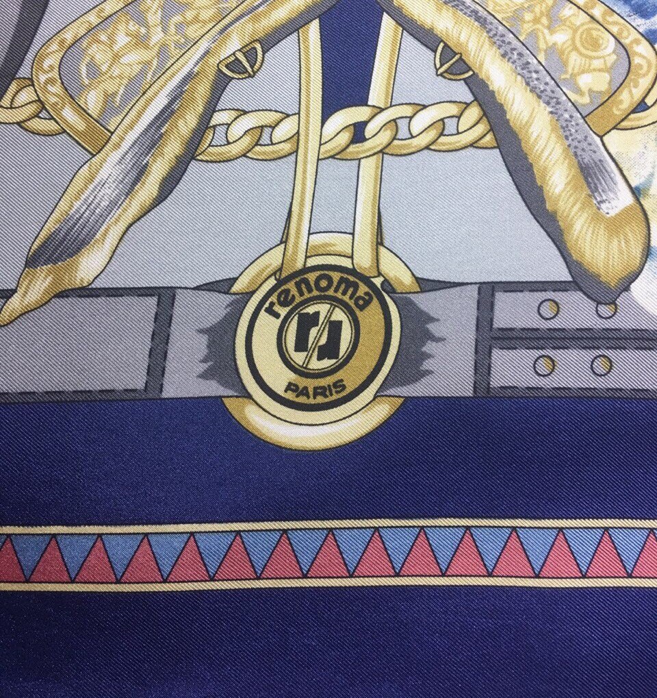 Free post Authentic Renoma silk scarf 35x35R | Etsy