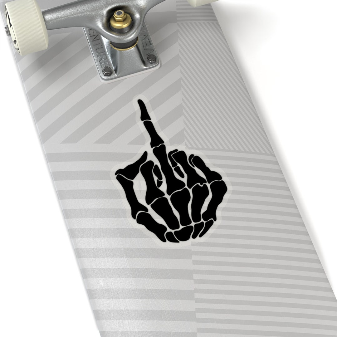 F U Sticker. Skeleton Middle Finger Sticker. F U Middle Finger Sticker ...