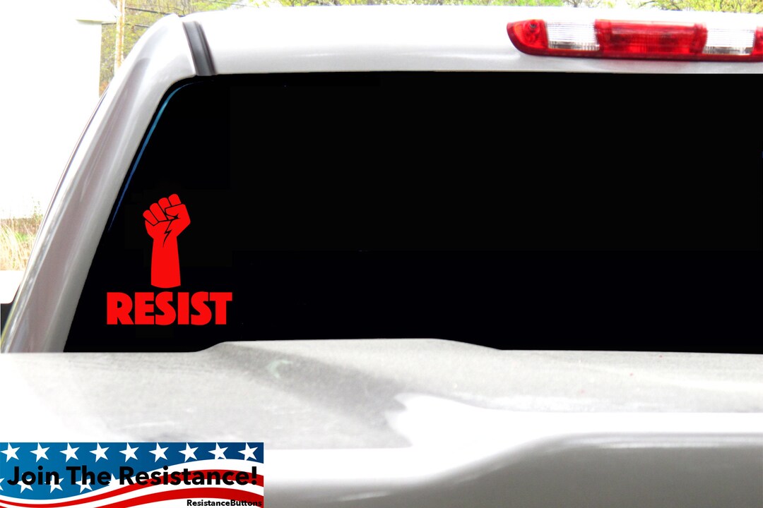 Resist Decal. Resistance Decals. Vinyl Decal. Anti-trump. Resistance ...