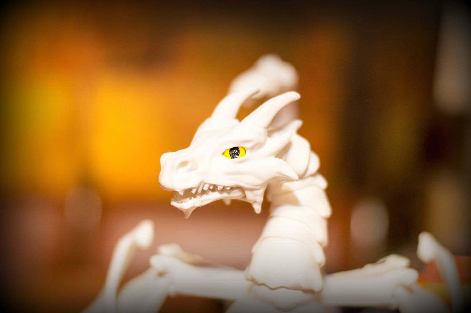 Articulated White Dragon Dragon figure | Etsy