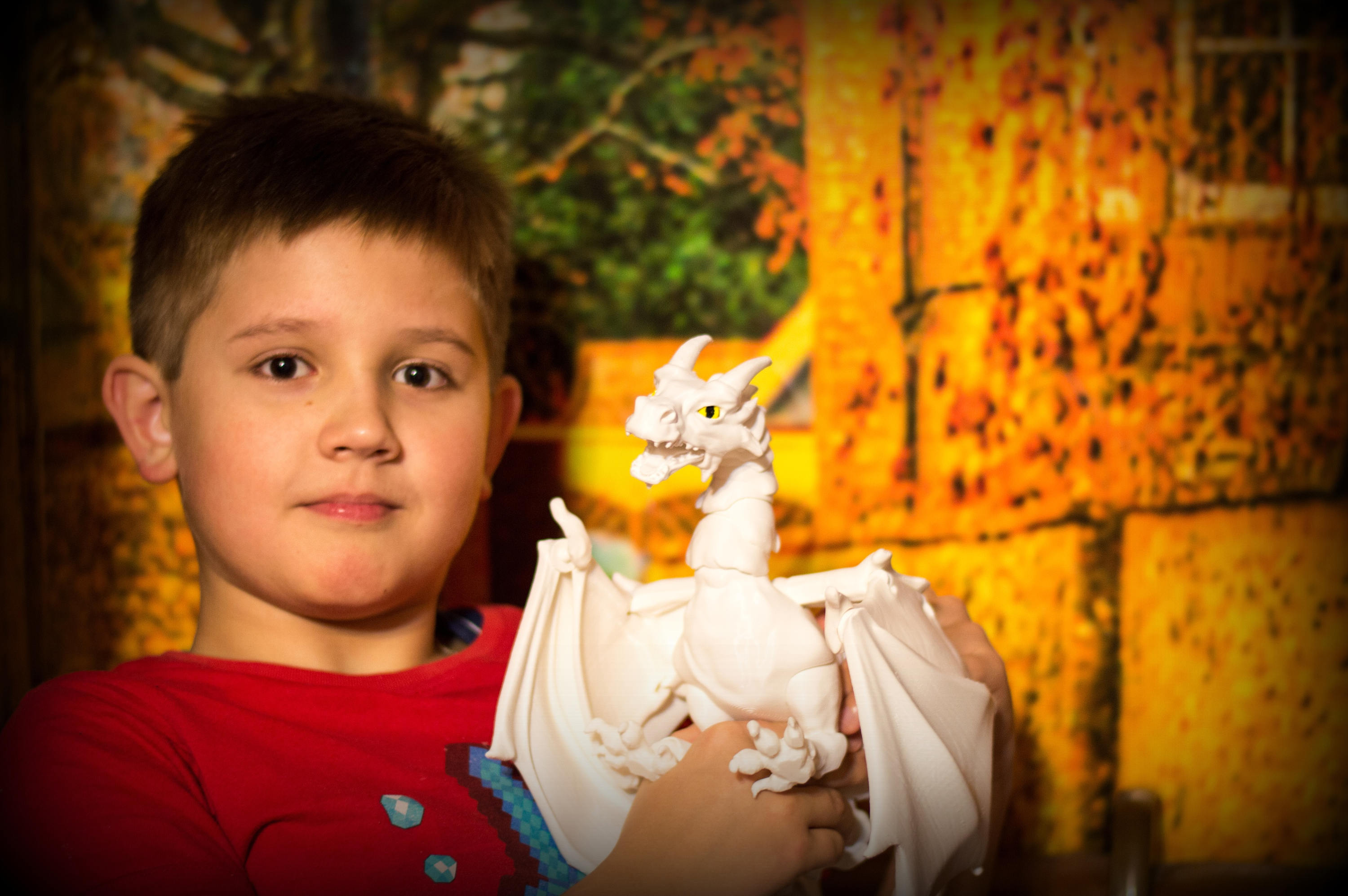 Articulated White Dragon Dragon figure | Etsy