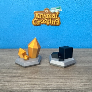Animal Crossing Ores - Golden/iron Nugget - 3D Printed Display Piece - Etsy