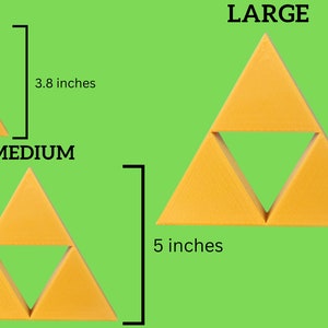 Legend of Zelda Golden Triforce Display Piece - 3D Printed - Etsy