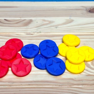 Replica Mario 64 Coins - Red/blue/yellow - 3D Printed Coins - Etsy