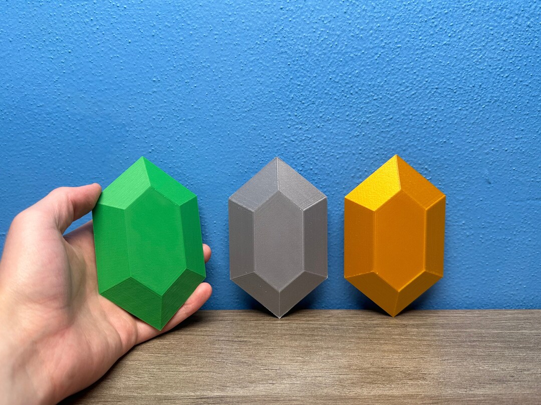 GIANT Rupees - Zelda - Replica Rupees (ALL COLORS) - 3D Printed - Etsy