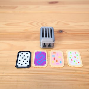 Miniature Toaster Pastry and Toaster Set - 3D Printed Toaster - Perler ...