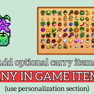 Stardew Valley Handmade Junimo With Items - Miniature Polymer Clay ...