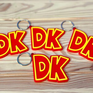 Donkey Kong "dk" Logo Keychain - 3D Printed - Etsy