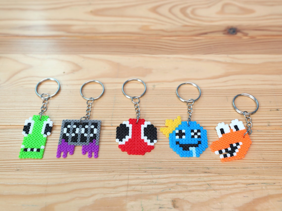 Rainbow Friends Roblox Keychains Perler Bead Art - Etsy