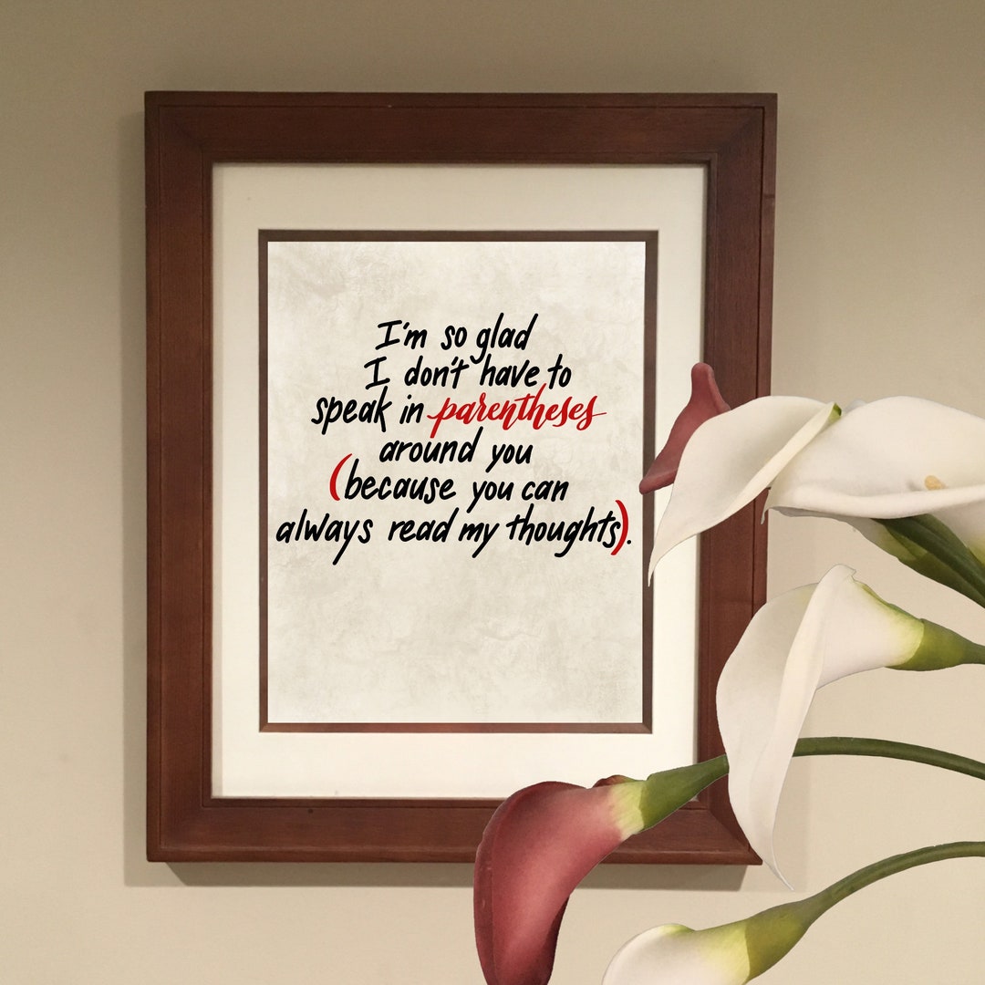 Speak in Parentheses SVG DXF Cutting File; Valentines Cut File ...