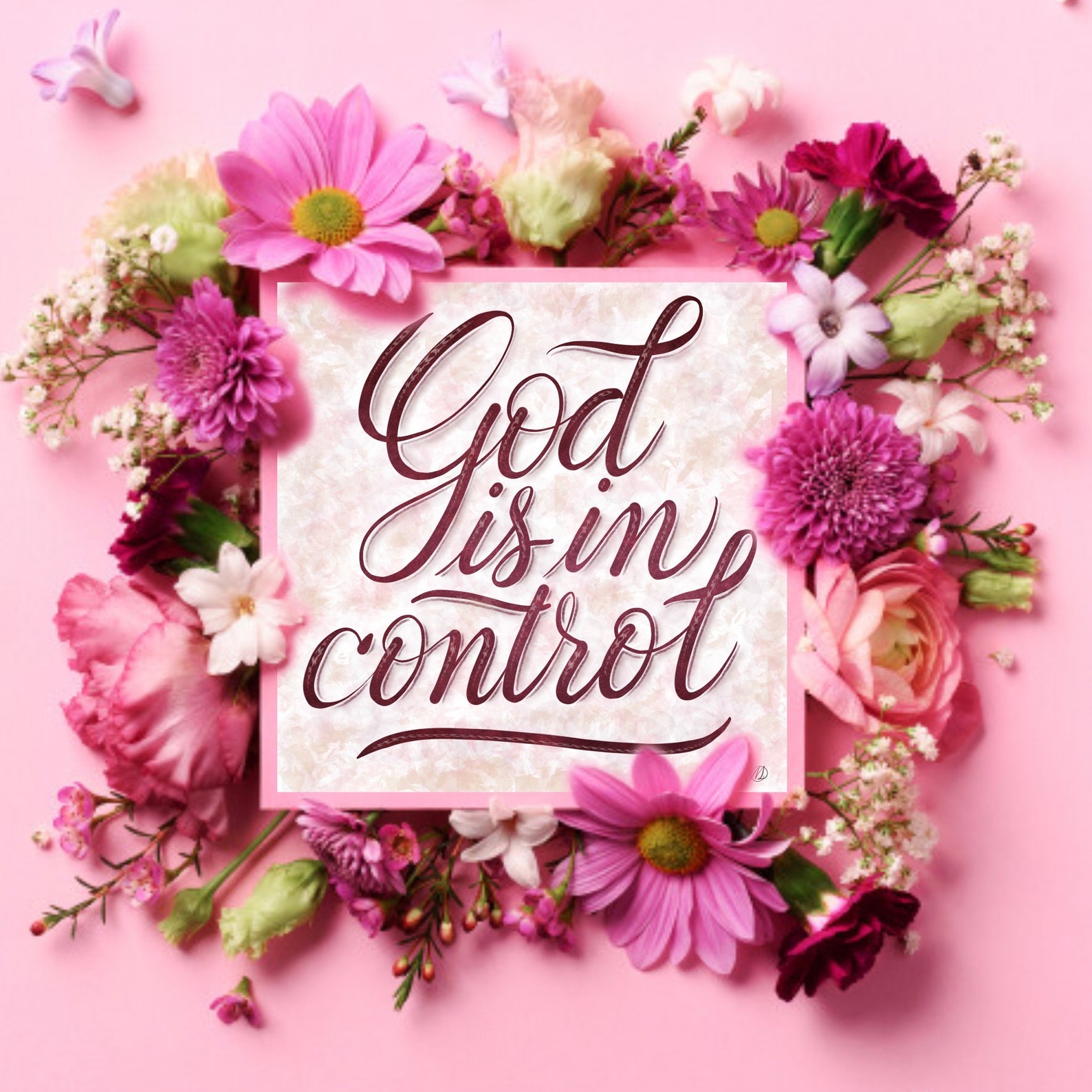 God is in Control - PDF Instant Download;inspirational Print;home Decor ...