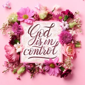 God is in Control - PDF Instant Download;inspirational Print;home Decor ...