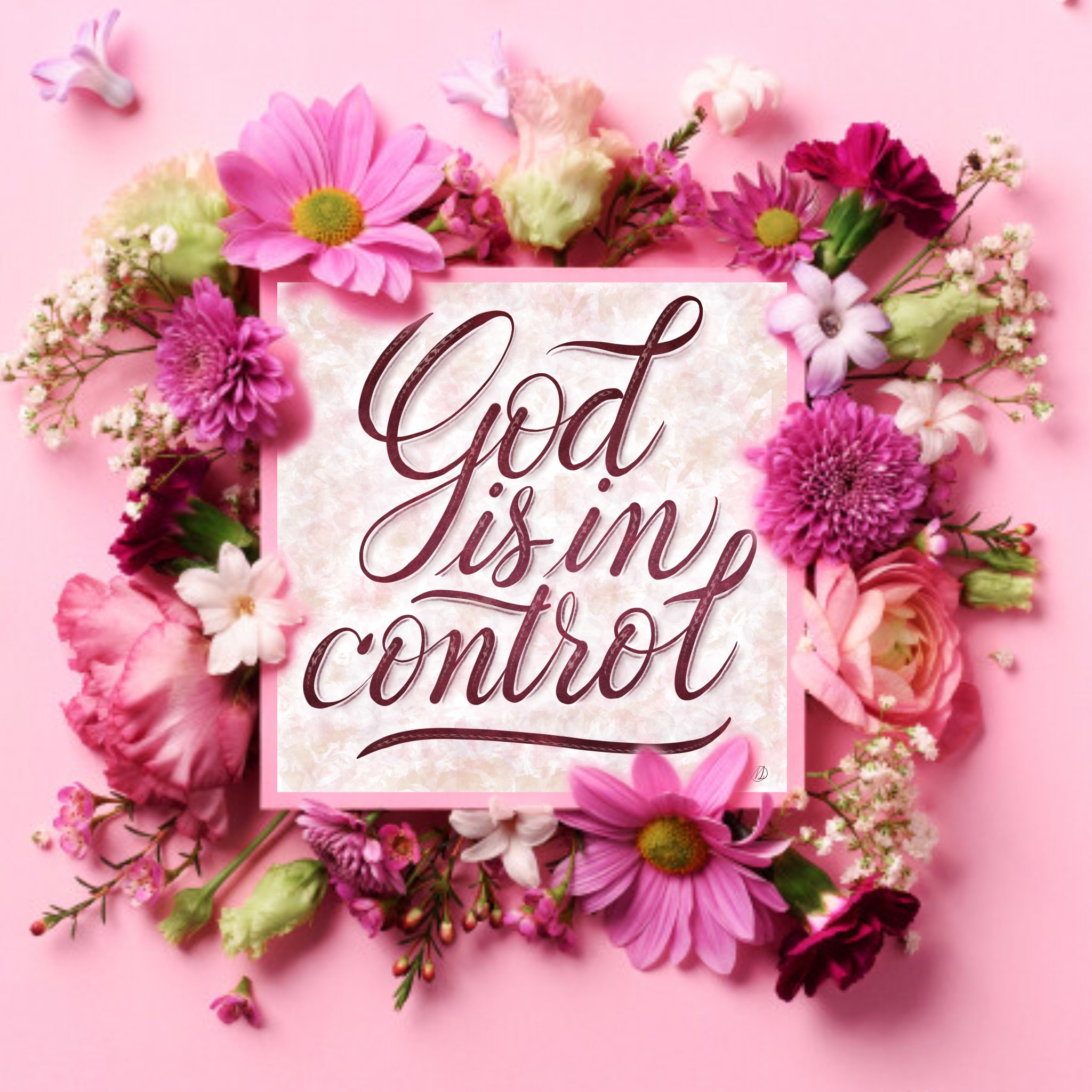 God is in Control - PDF Instant Download;inspirational Print;home Decor ...