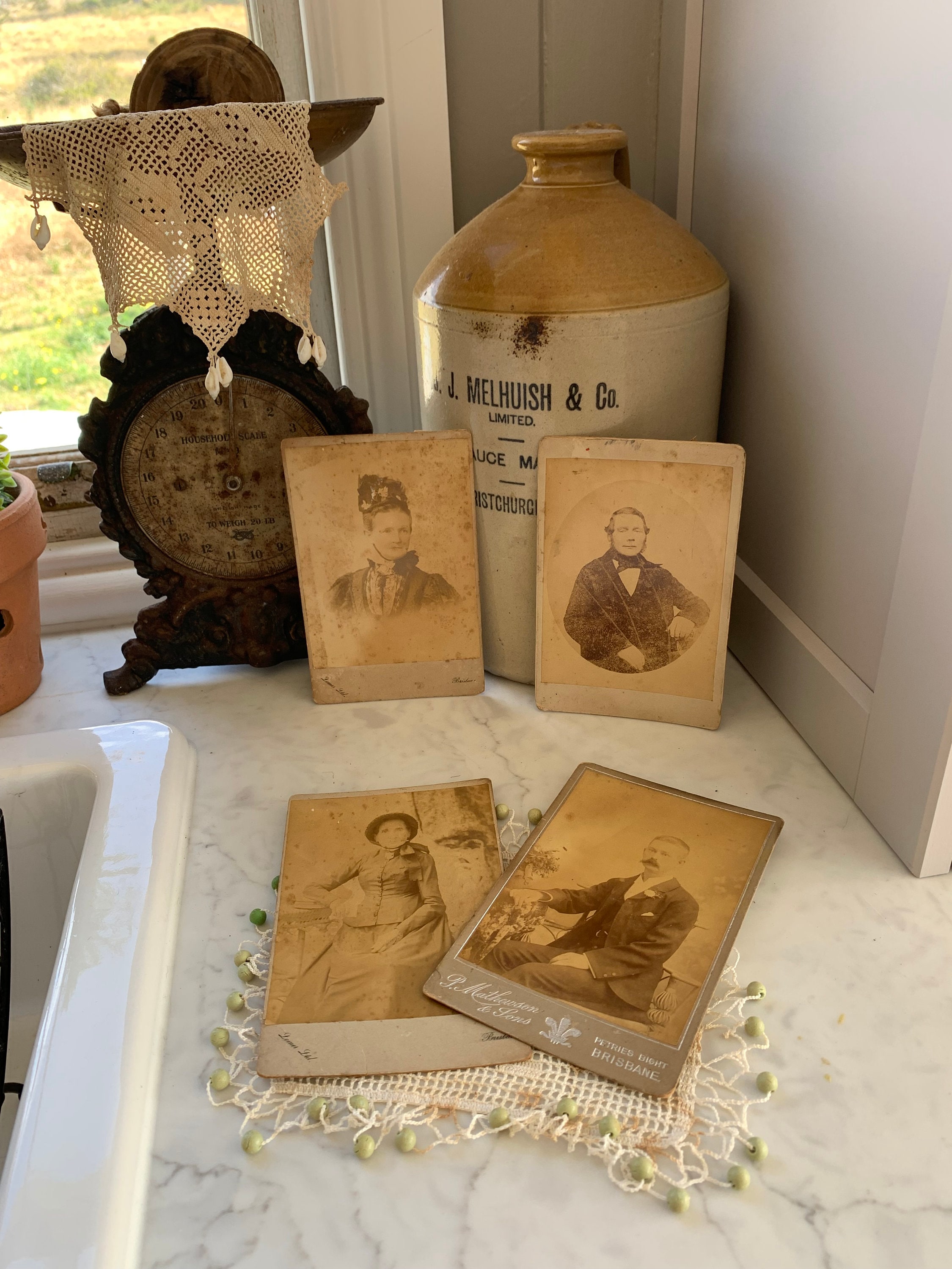 4x Antique Cabinet Cards - Etsy