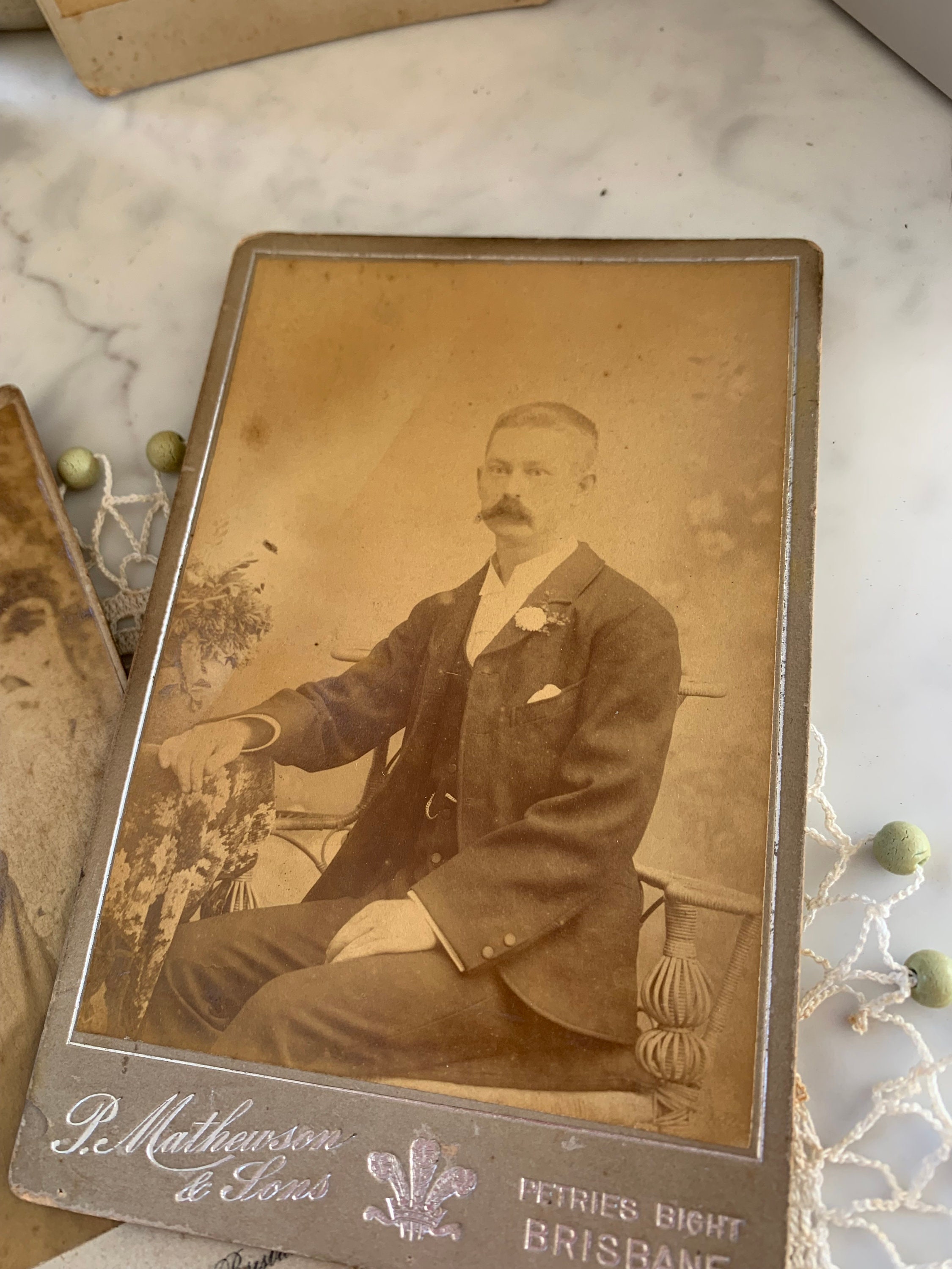 4x Antique Cabinet Cards - Etsy