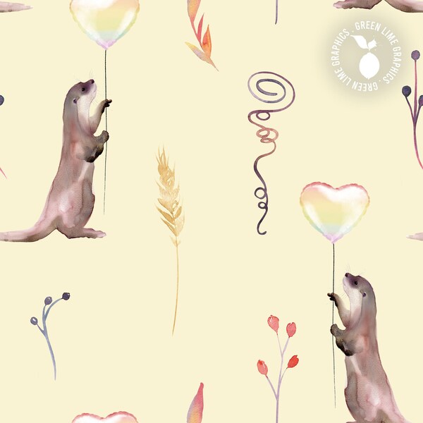Otter Fabric - Etsy