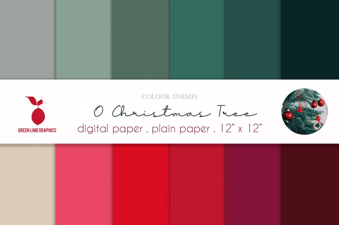 Red and Green Solid Colour Digital Paper, Plain Digital Paper, Solid ...