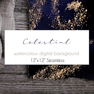 Celestial Background, Galaxy Digital Paper, 12" X 12" Seamless, Cosmic ...