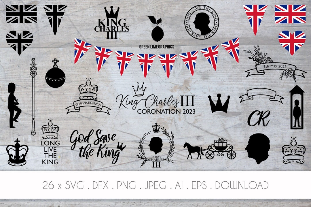 King Charles Coronation Svg Bundle, Kings Coronation Png, Kings ...