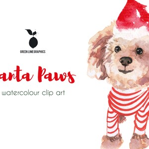 Santa Paws Png, Christmas Dogs Clipart, Dog Png, Boston Terrier, Poodle ...