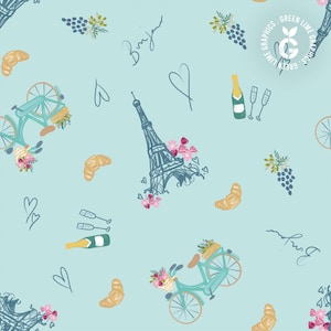 Paris Eiffel Tower Seamless Pattern, Eiffel Tower Digital Paper, Paris ...