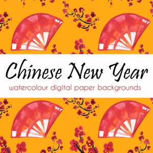 Chinese New Year Digital Papers China Chinese Lanterns - Etsy