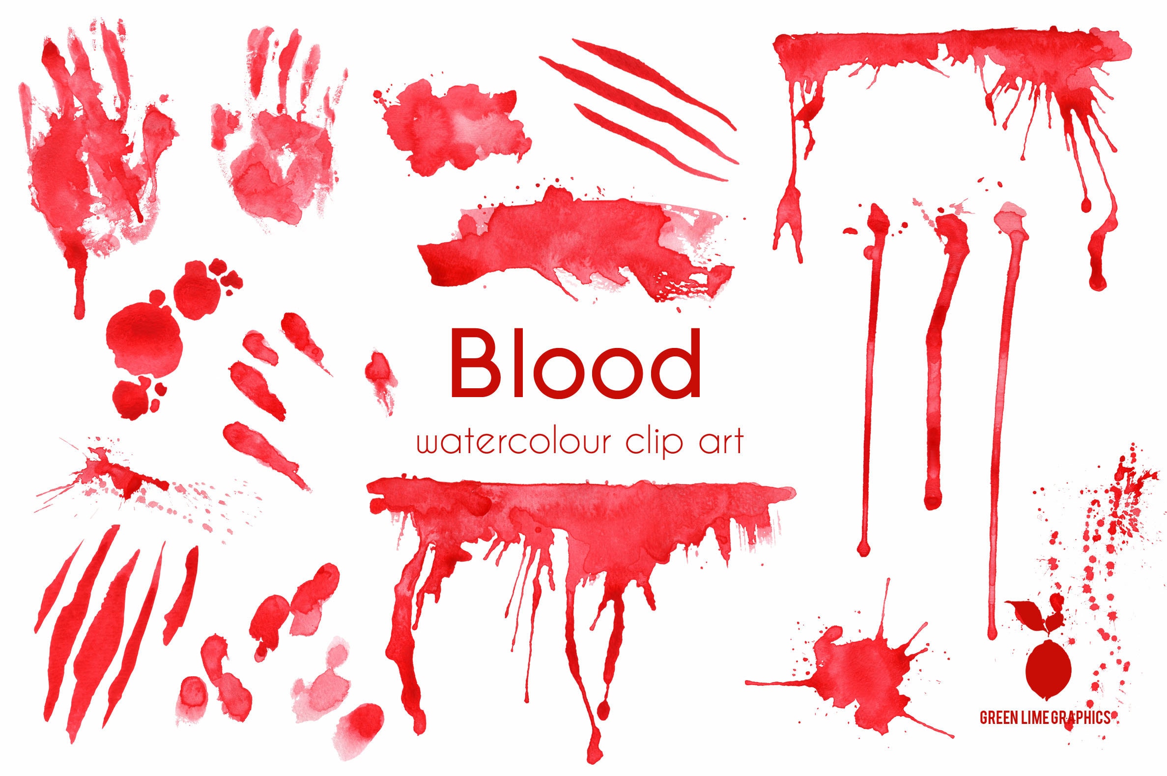 Blood Clipart Halloween Clipart Blood Splatter Murder - Etsy Canada