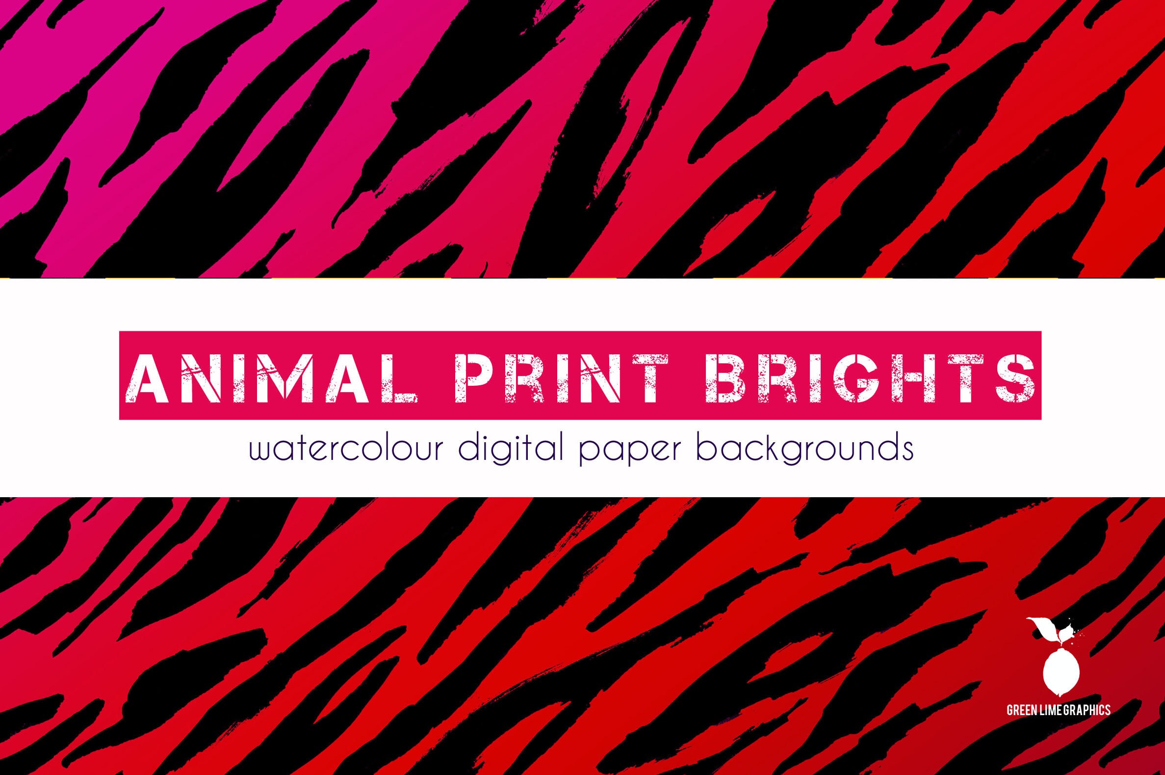 Rainbow Animal Print Digital Paper Watercolor Animal Print | Etsy UK