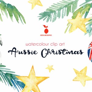 Tropical Christmas Clipart Australia Christmas Clipart - Etsy Australia