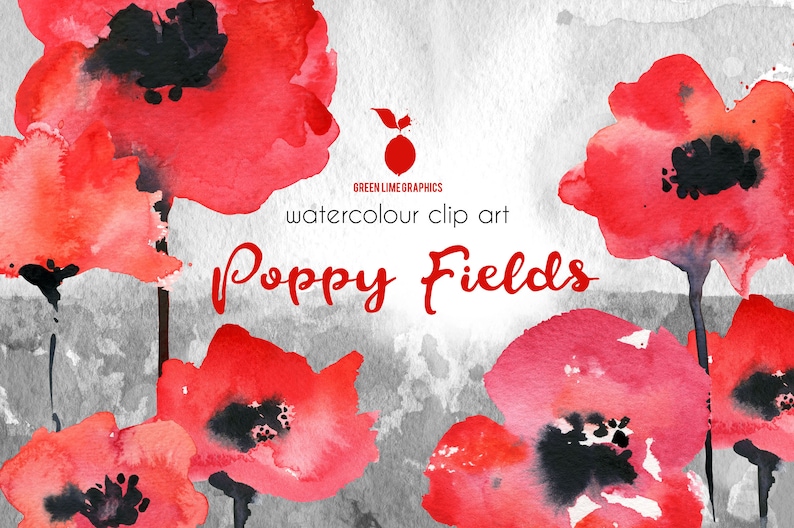 Poppies Clipart, Remembrance Day, Armistice Day, Veterans Day Clipart ...