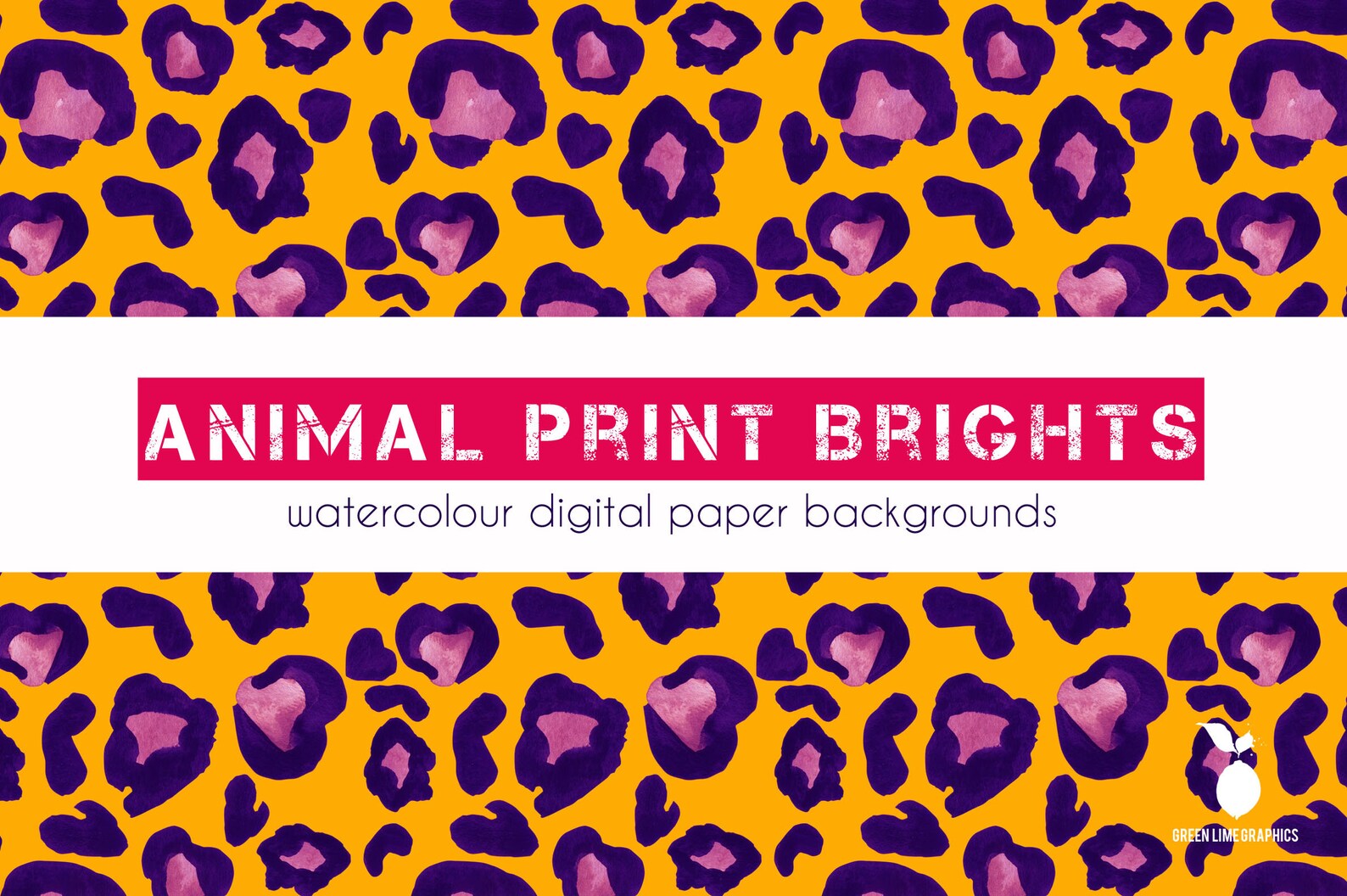 Rainbow Animal Print Digital Paper Watercolor Animal Print | Etsy UK