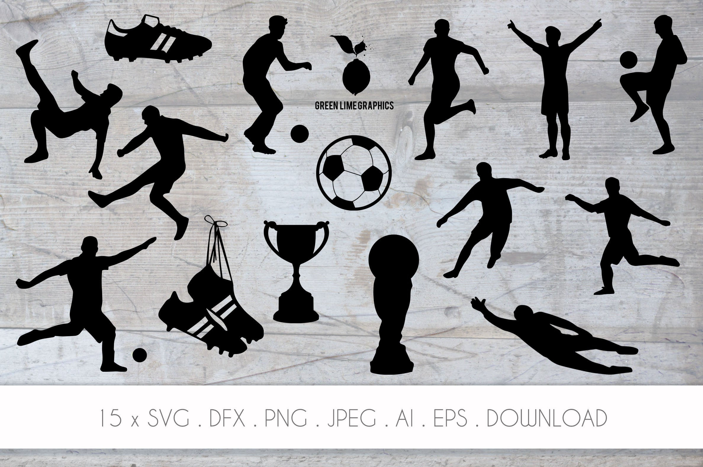 Soccer SVG Soccer Silhouette Football Silhouette Soccer Cut - Etsy UK