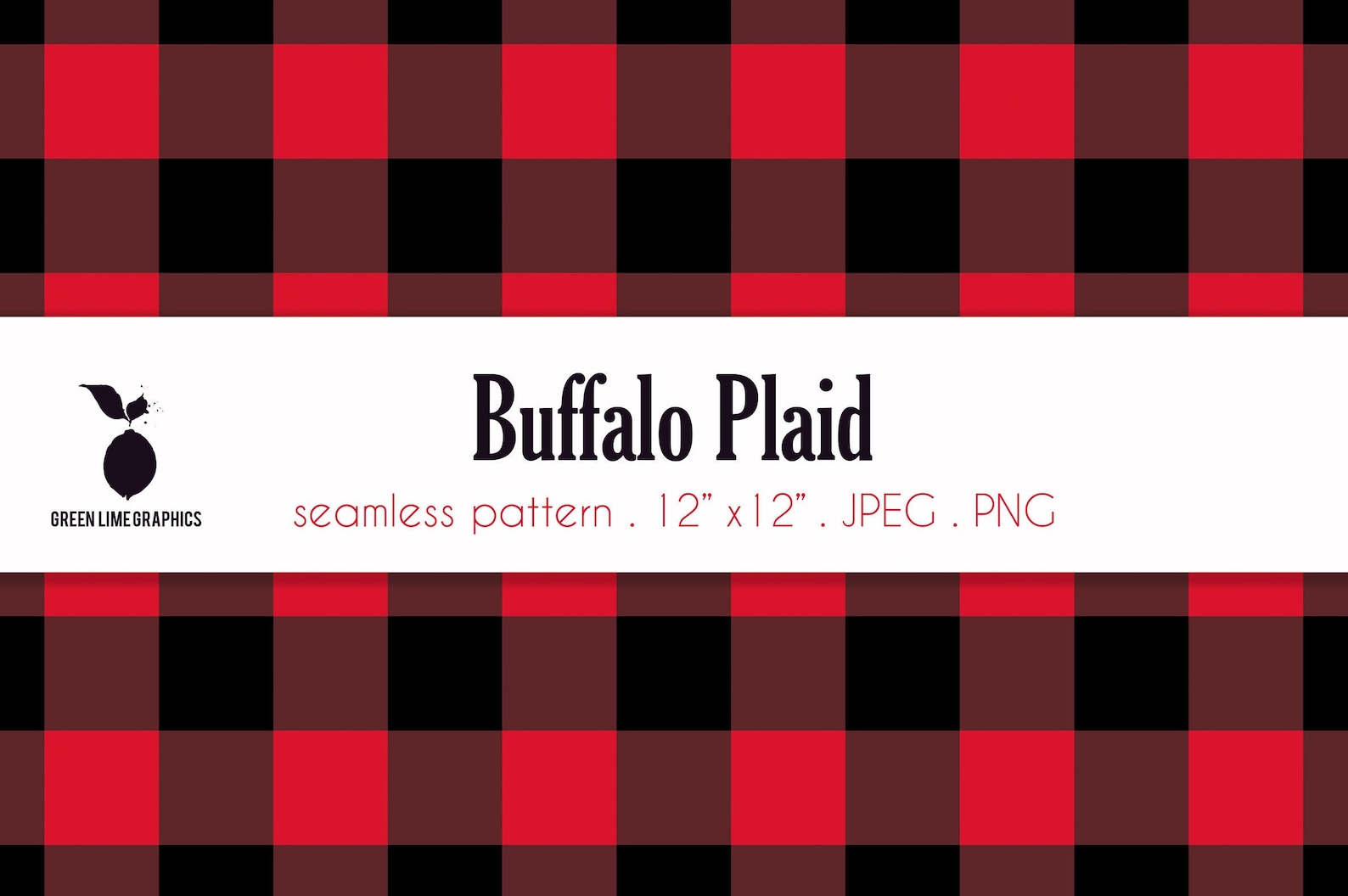 Buffalo Plaid Seamless File, Red and Black Gingham Pattern, Lumberjack ...
