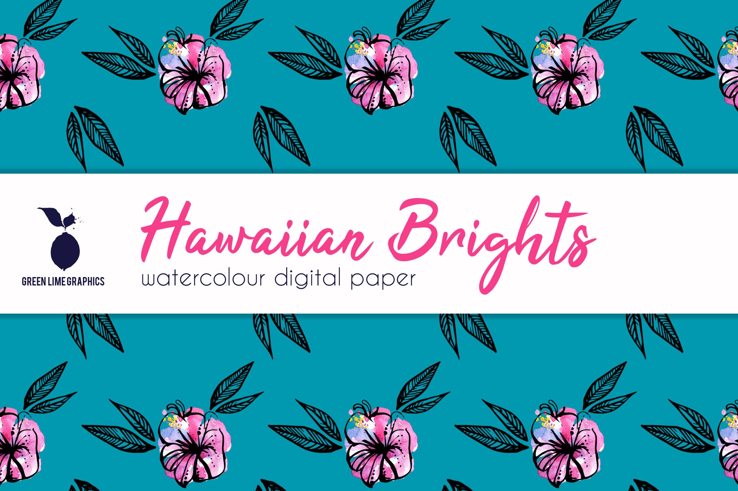 Hawaiian Seamless Pattern Tropical Digital Paper Summer | Etsy UK